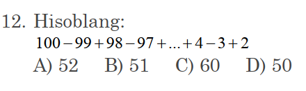 Blok testlar – Info-Master.uz