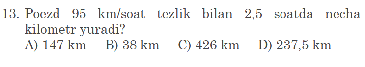 Blok testlar – Info-Master.uz