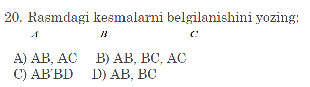 Blok testlar – Info-Master.uz